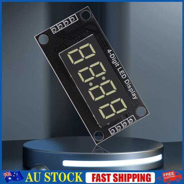 4-DIGIT TUBE CLOCK Module 0.36in TM1637 Multicolors for Arduino (White ...