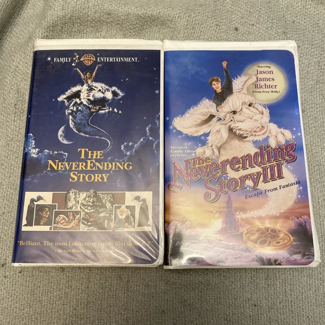 THE NEVERENDING STORY And Neverending Story III Clamshell VHS Tapes £8. ...