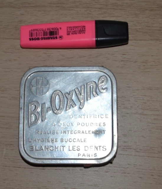 ANCIENNE BOÎTE BI-OXYNE Dentifrice à deux poudres (Années 20-40)) EUR ...