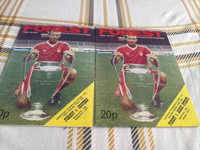 NOTTINGHAM FOREST IN Europe 1979/80 Programmes £2.21 - PicClick UK