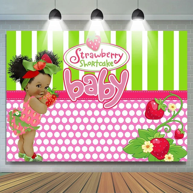 STRAWBERRY SHORTCAKE BABY Shower Backdrop For Girls $37.84 - PicClick AU
