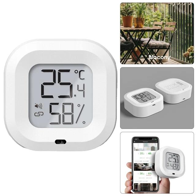 TUYA WIRELESS-TEMPERATURE AND Humidity Sensor Indoor Thermometer ...