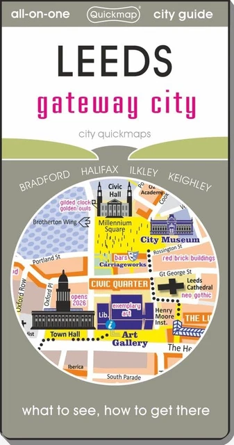 QUICKMAP LEEDS - gateway city (Map) City Quickmaps £6.17 - PicClick UK