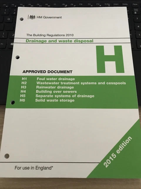 PART H BUILDING Regulations Approved Document Drainage and Waste ...