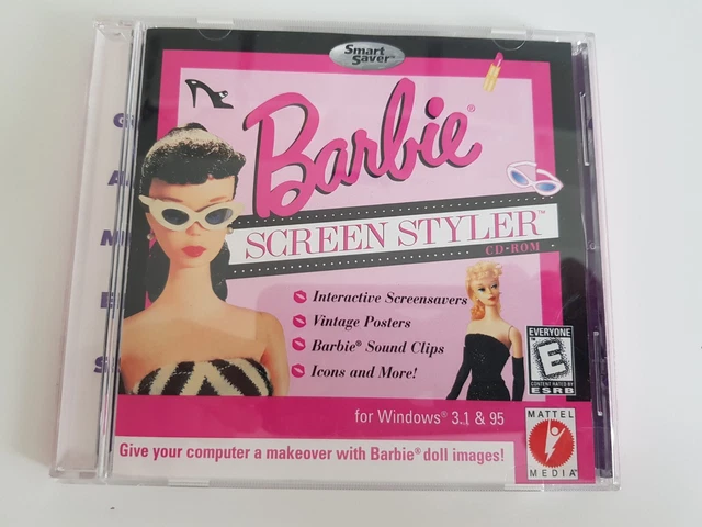 1997 BARBIE SCREEN Styler PC CD ROM Mattel Excellent Condition $25.00 ...