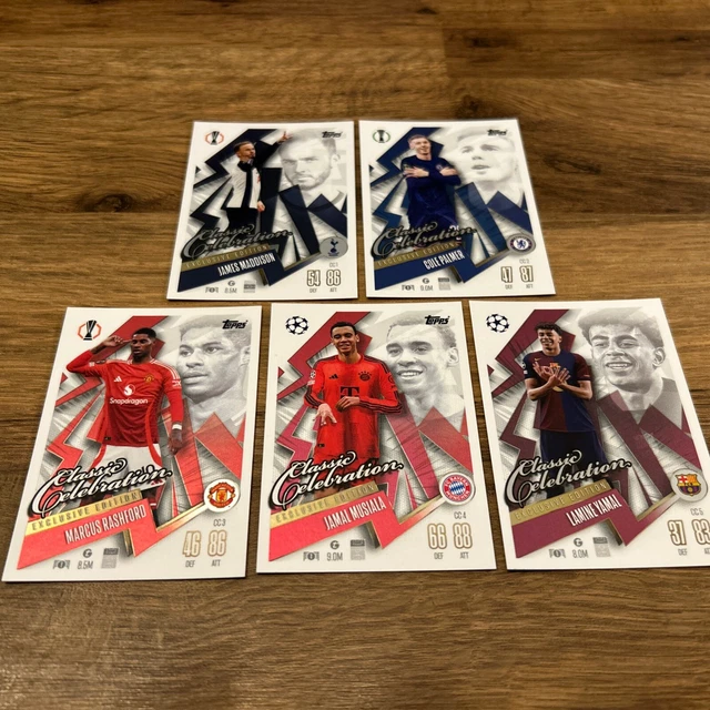 TOPPS MATCH ATTAX 24/25 Champions League 2024/2025 All 5 Classic Celebration CC £17.99 - PicClick UK