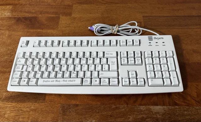 VINTAGE CHERRY MODEL RS-6000 USB ON Keyboard Made In Germany Rare ...
