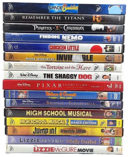 LOT DISNEY PIXAR Dreamworks DVD Kids Movies Lizzie McGuire The Shaggy ...