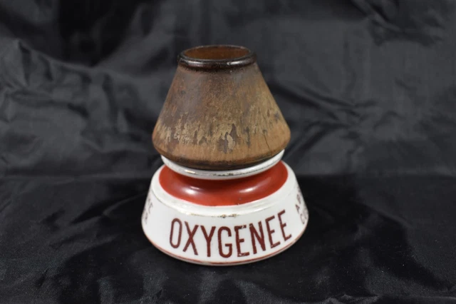 RARE PYROGENE PUBLICITAIRE Absinthe Cusenier Oxygenee Grattoir En Bois ...