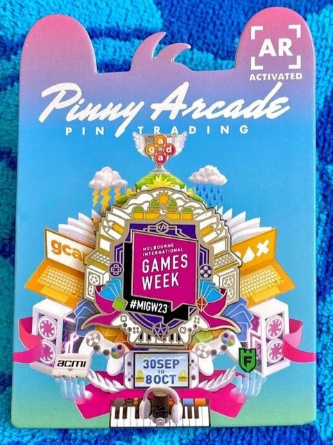 PINNY ARCADE PAX Aus 2023 Melbourne International Games Week Pin MIGW £ ...