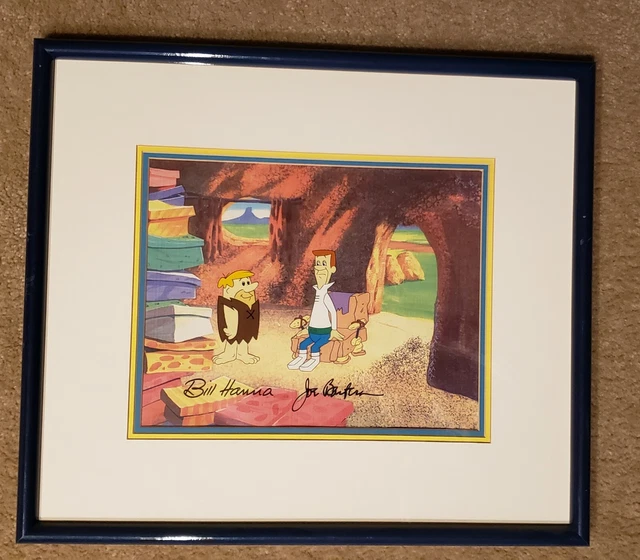 JETSONS FLINTSTONES GEORGE Barney Original Signed Production Cel Hanna ...