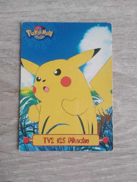 CARTE POKEMON TV animation tv2 pikachu 25 toppsversion fr etat tbe EUR 4,00 - PicClick FR