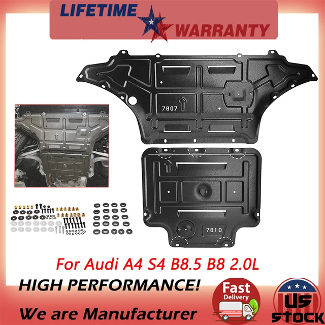UNDER ENGINE & Gearbox Cover Undertray Shield + Fitting Kit For Audi A4 ...