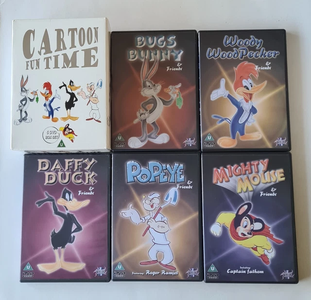 CARTOON FUN TIME DVD Bugs Bunny Woody Woodpecker Daffy Duck Popeye ...
