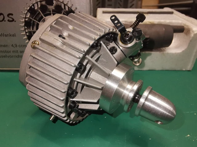 RARE OS O.S. Graupner NSU Wankel Rotary Model Glow Engine .30cu in(4 ...
