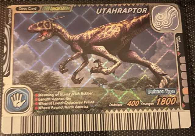 DINOSAUR KING ARCADE Cards - Silver Utahraptor Card £16.99 - PicClick UK