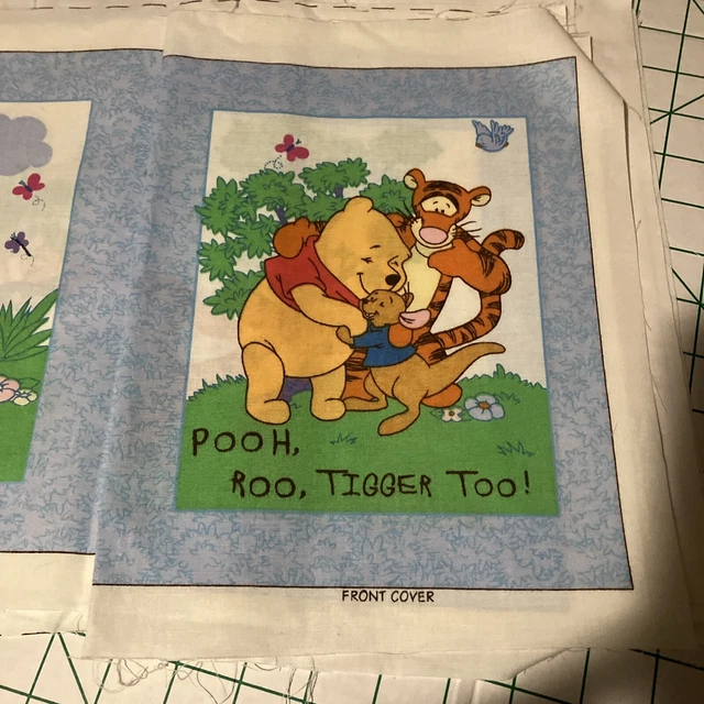 SOFT BOOK FABRIC panel Pooh Roo Tigger Too Disney Cut out W/directions ...