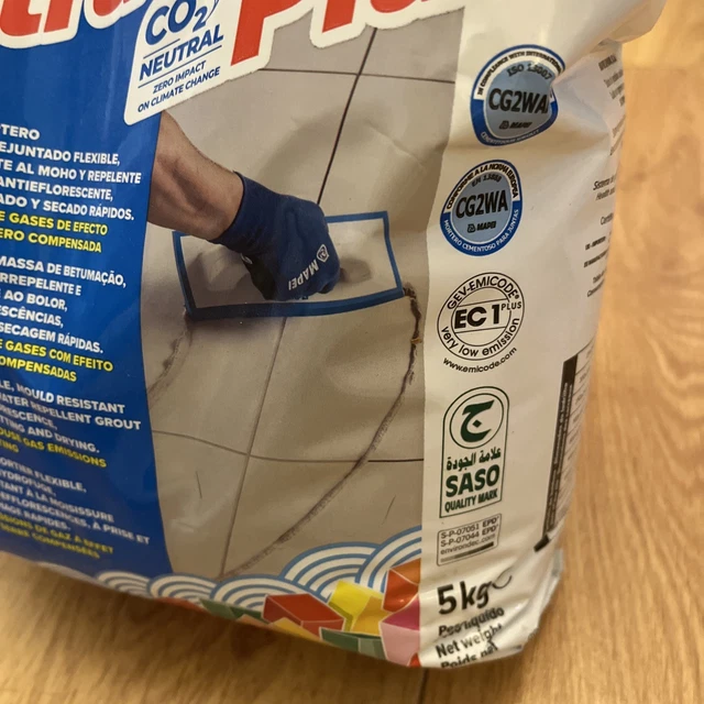 MAPEI TILES GROUT 100 White 5kg Ultracolor Plus Flexible Wall and floor £10.77 - PicClick UK