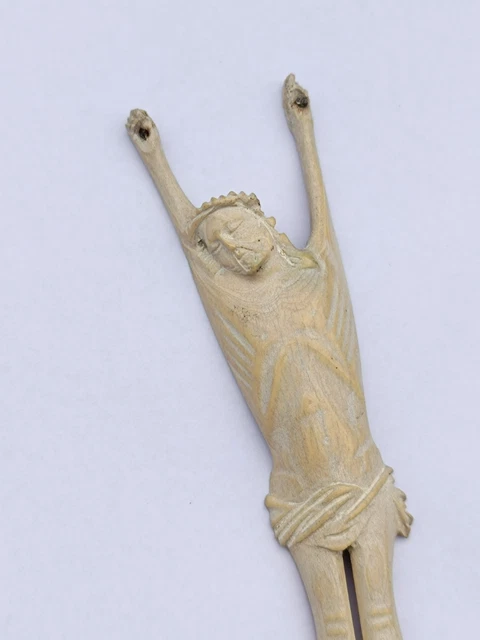 CHRIST CRUCIFIX JANSÉNISTE ancien sculpté travail religieux XIX antique ...