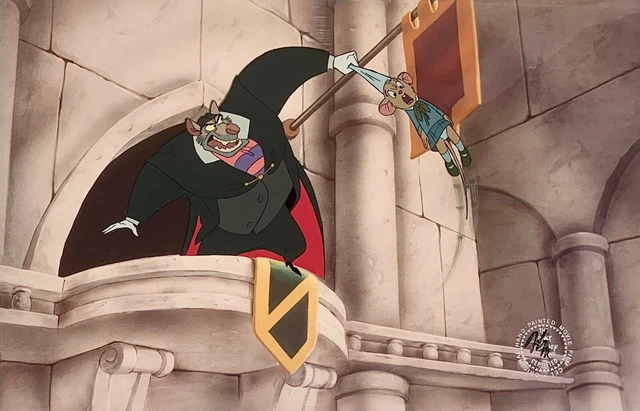 1986 WALT DISNEY Great Mouse Detective Ratigan Original Production ...
