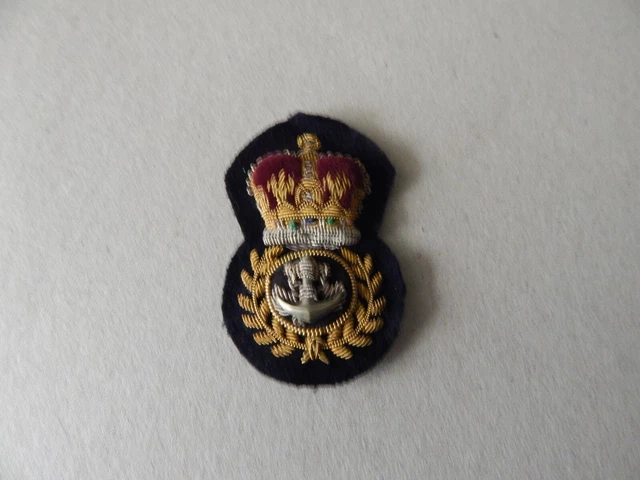 BRITISH NAVY ROYAL Fleet Auxiliary Petty Officer's Bullion Badge Q/C £ ...