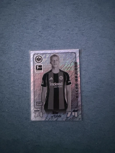 TOPPS MATCH ATTAX Bundesliga 25/26 Oscar Hojlund Icon Silber- 434 EUR 8 ...