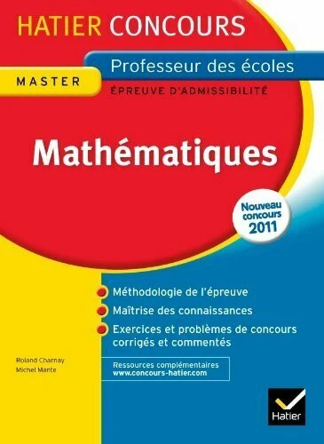 2355845 - MATHÉMATIQUES épreuves écrite d'admissibilité. Concours de ...