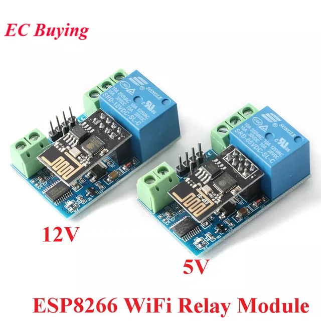 ESP8266 ESP-01 WIFI Relay Module Smart Home Remote Control Switch 5V ...