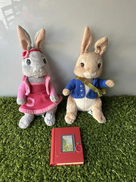 BEATRIX POTTER TALKING Peter Rabbit Lily Bob Tail Soft Toy Light Up ...
