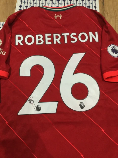 ANDY ROBERTSON HAND Signed Liverpool Fc 2021-22 Shirt With Pl Patch £ ...