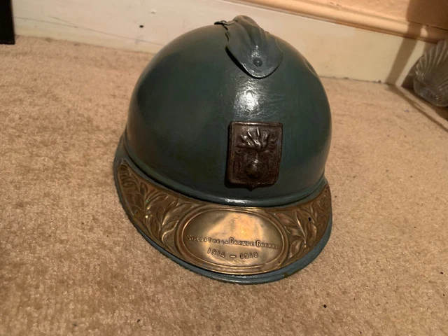 WW1 FRENCH ARMY Adrian Helmet Military Hat - "Soldat de la Grande ...