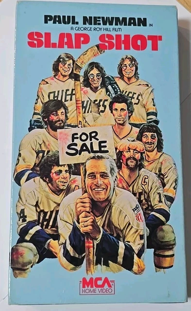 SLAP SHOT VHS Tape Comedy Hockey Paul Newman Hanson Brothers 1977 ...