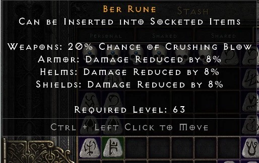 BER RUNE ~ Diablo 2 Resurrected D2R PC Softcore ~ US/EU for Enigma ...