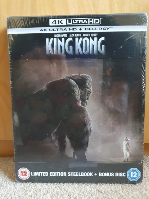 KING KONG LIMITED Edition 4K UHD Blu Ray STEELBOOK 2005 New & Sealed ...