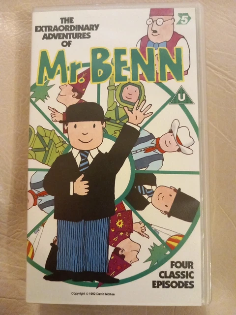 VGC VHS VIDEO The Extraordinary Adventures Of Mr Benn 1970s Childrens ...