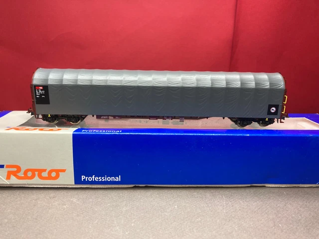ROCO 47606 HO - wagon baché rils long SBB CFF FFS EUR 39,00 - PicClick FR