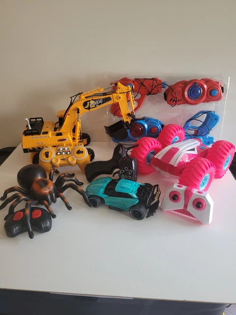 KIDS RC TOY Bundle Digger Stunt Car Laser Tag Spider Remote Control Age ...