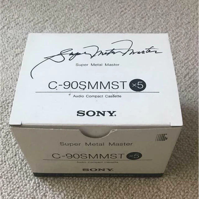 BOX OF 5 Sony Super Metal Master C-90SMMST type IV-Factory sealed audio ...