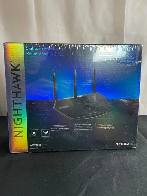 NETGEAR NIGHTHAWK RAX30 Wireless Dual-Band AX2400 5 Stream Wi-Fi 6 ...