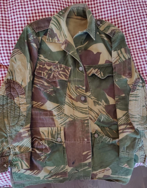 RHODESIAN ARMY BRUSH stroke camouflage original jacket Size 2 EUR 214 ...