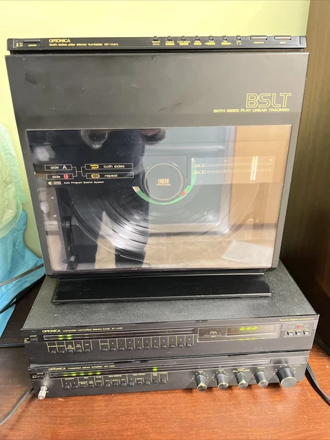 SHARP OPTONICA RP-114H Linear Turntable Sm-3305 Amplifier St-4406 Tuner ...