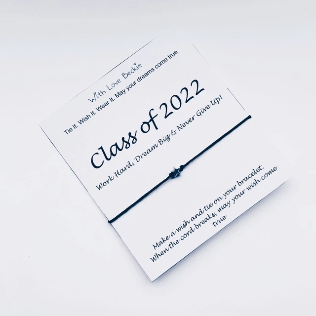 CLASS OF 2022 Wish String Bracelet, School Leaver Gift, Friendship Gift ...