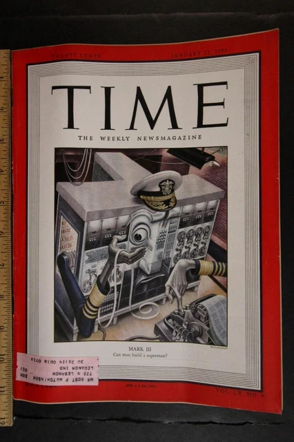1950 TIME MAGAZINE~MARK III COMPUTER~AI Foreshadowing?~Barbara Hale~ £0 ...