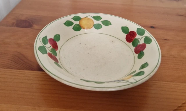 VINTAGE ADAMS TITIAN Ware Handpainted 13cm Dish Fruit Design £7.00 ...