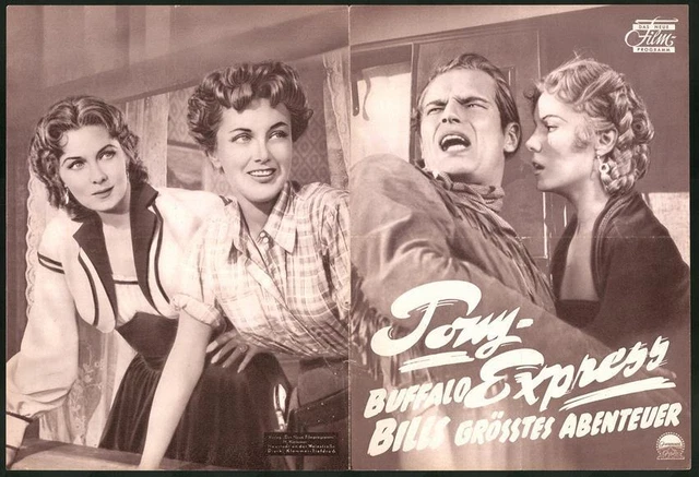 FILMPROGRAMM DNF, PONY-EXPRESS, Charlton Heston, Rhonda Fleming, Jan ...