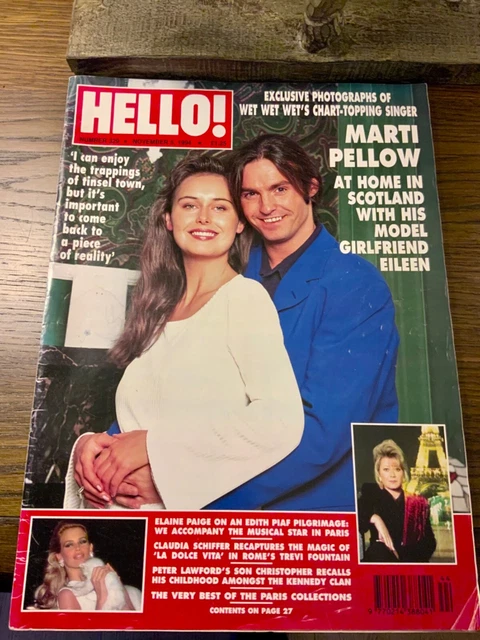 HELLO! MAGAZINE (NOV 5 1994) Marti Pellow/Princess Diana/Elaine Paige ...