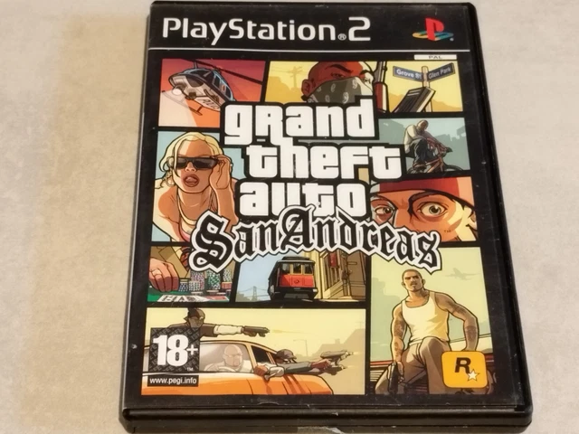 GTA GRAND THEFT Auto San Andreas Sony Ps2 Playstation 2 Slim EUR 17,90 ...