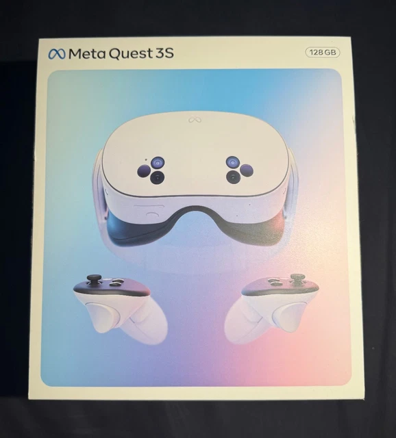 META QUEST 3S Virtual Reality Headset 128GB Mixed Reality, Boxed £185. ...