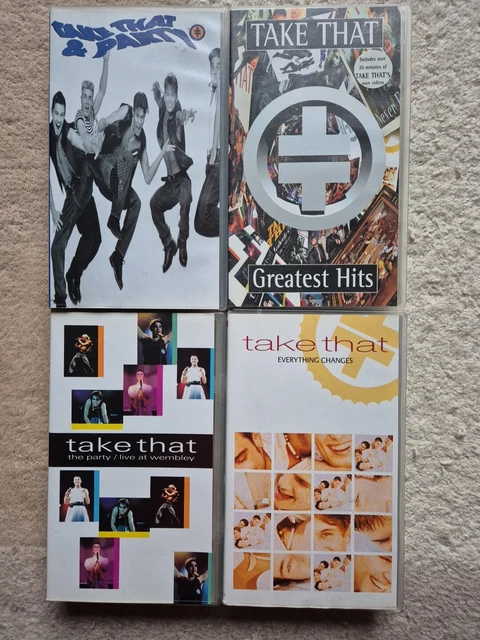 TAKE THAT VIDEO X 4 - Live At Wembley VHS (Gary Barlow Robbie Williams ...