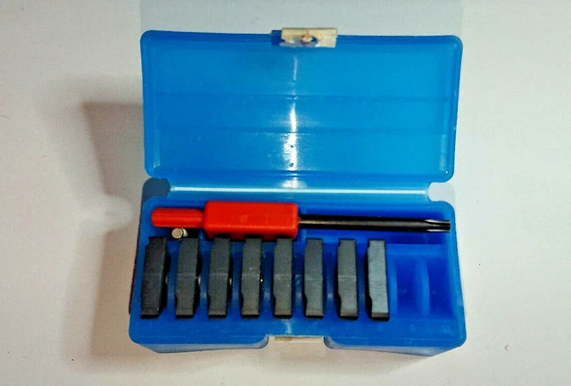 VARDEX CARBIDE THREADING INSERTS 3IR 0.75ISO VTX ISO 0.75mm INTERNAL ...